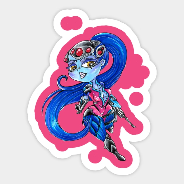 Widow Maker - Overwatch - Sticker | TeePublic