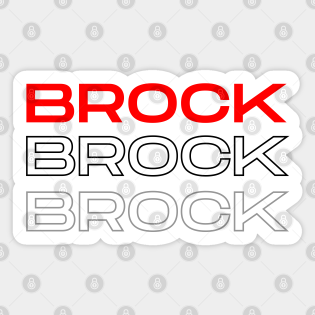 Brock Brock Brock - Mcmaster University - Sticker | TeePublic
