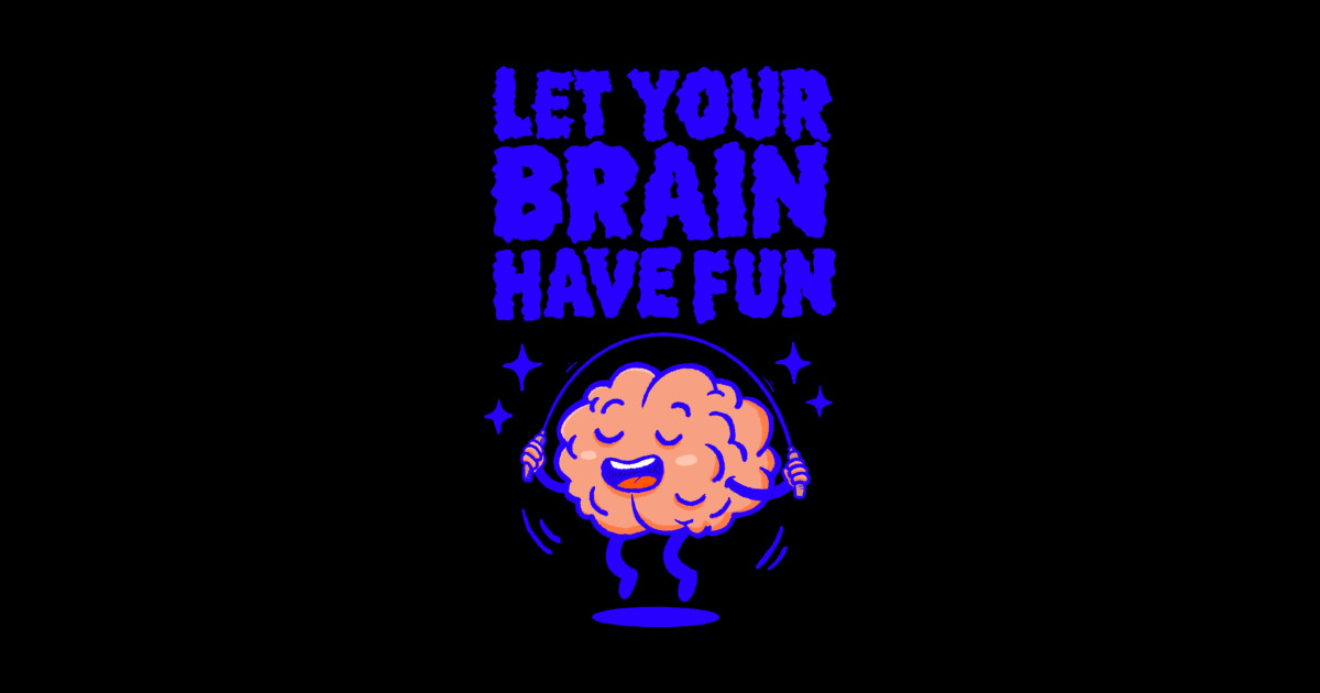 Let Your Brain Have Fun – Jump Rope Brain Cartoon - Brain - Magnet ...
