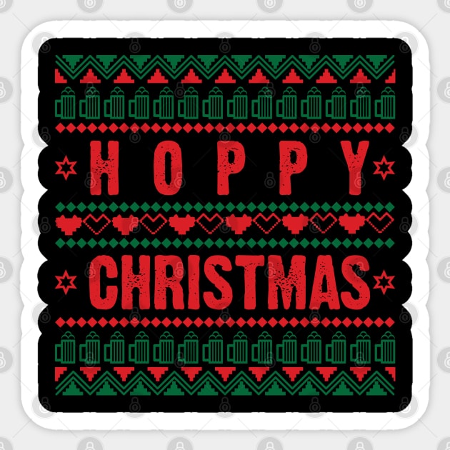 Hoppy Christmas v2 - Hoppy Christmas - Sticker | TeePublic