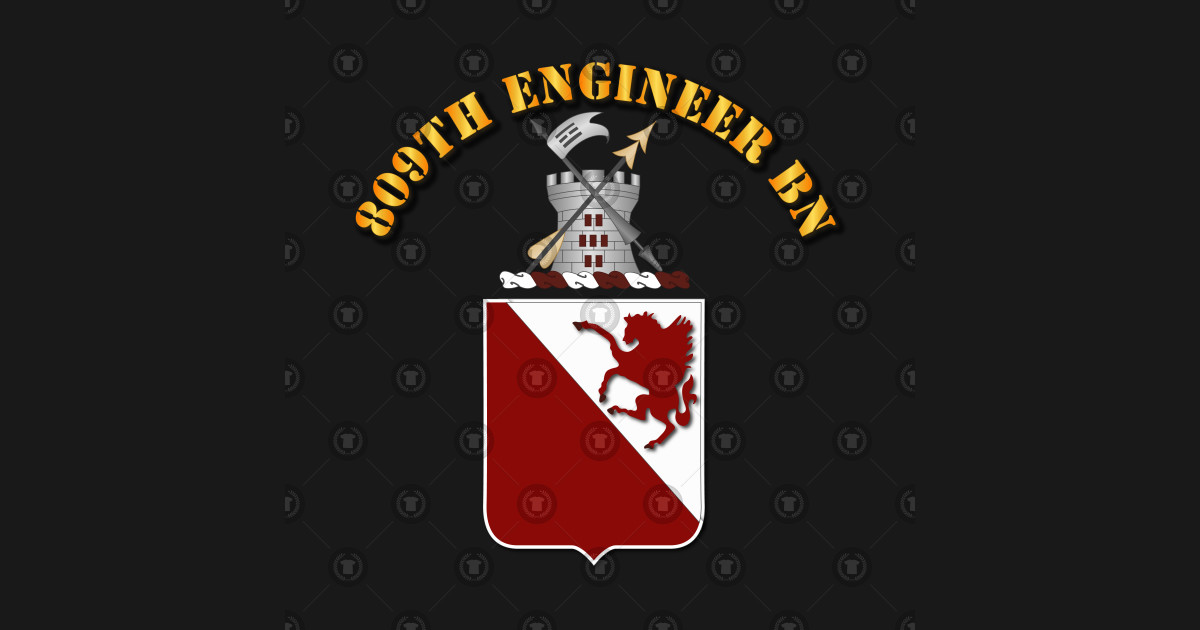 809th Engineer Bn - Coat of Arms - 809th Engineer Bn Coat Of Arms - T ...