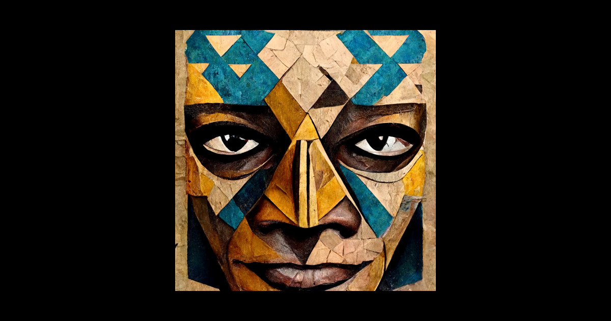 Cubism African face mask, Art portrait - Surreal - Posters and Art ...