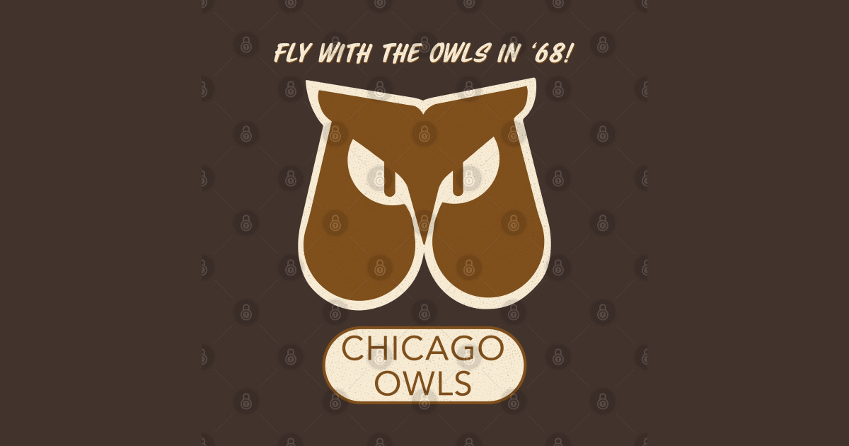 Vintage Chicago Owls Football 1968 - Chicago - T-Shirt | TeePublic
