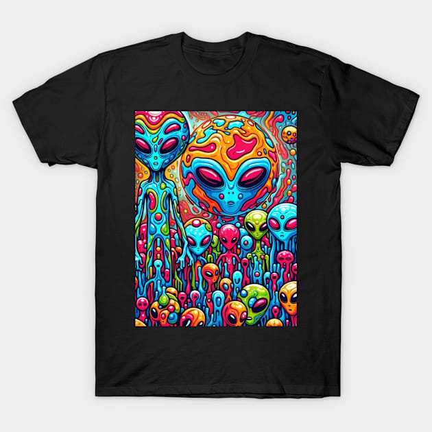 Alien Lsd World - Alien Lsd World - T-Shirt | TeePublic