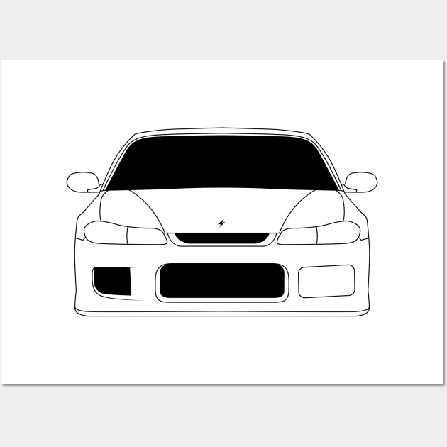 Nissan Silvia S15 Black Outline - Car - Posters and Art Prints | TeePublic