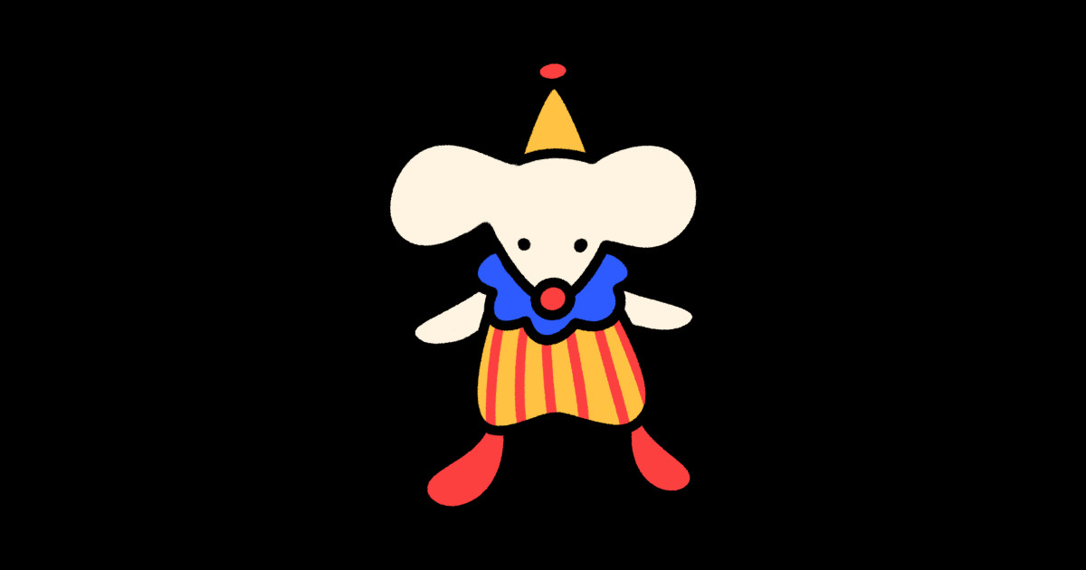 Clown Mouse - Clown - Sticker | TeePublic
