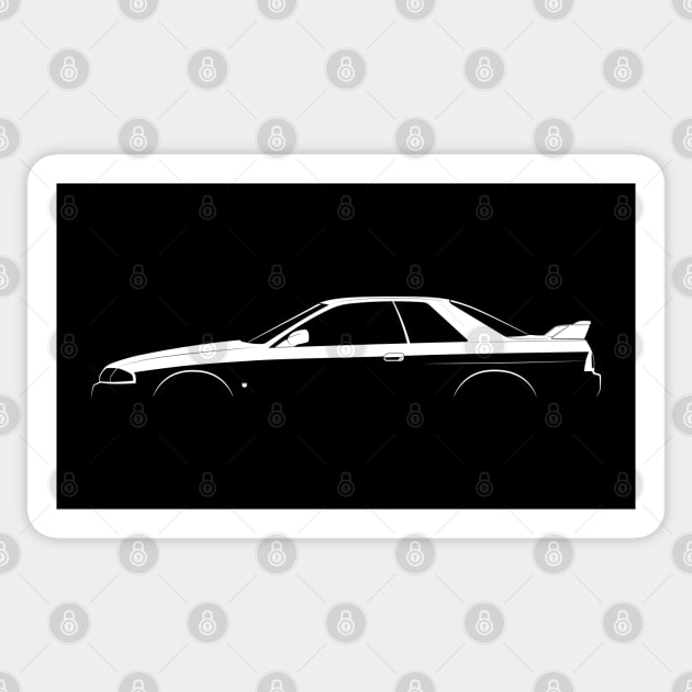 Nissan Skyline GT-R (R32) Silhouette - Nissan Skyline Gt R - Sticker ...