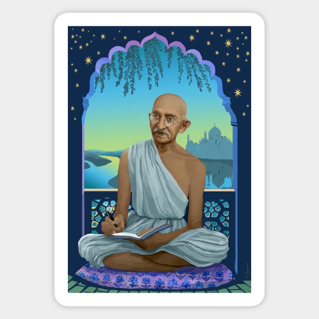 Mahatma Gandhi - Mahatma Gandhi - Sticker | TeePublic
