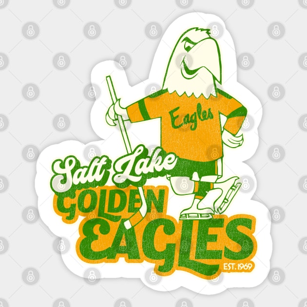 Defunct Salt Lake Golden Eagles Hockey Team - Hockey - Sticker | TeePublic