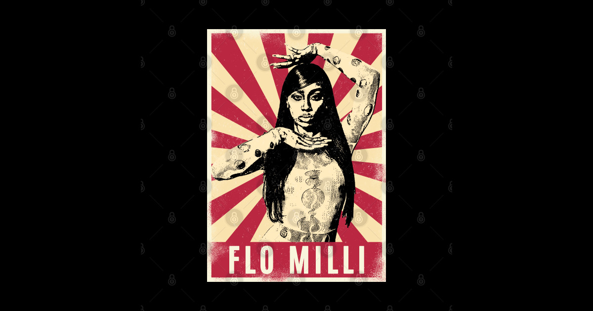 Retro Vintage Flo Milli Dance - Flo Milli - Sticker | TeePublic