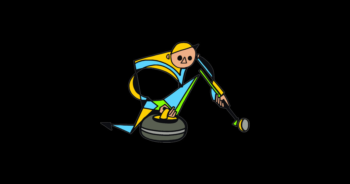 Curling Figure - Curling - Sticker | TeePublic