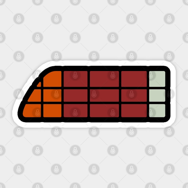 delorean tail lights - Delorean Tail Lights - Sticker | TeePublic