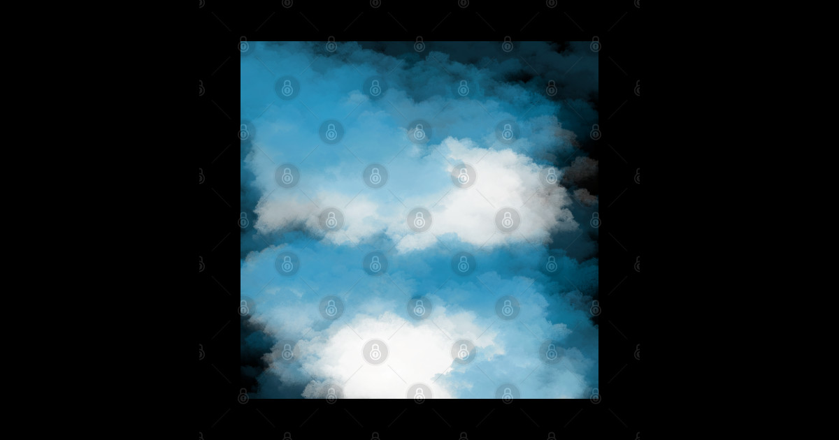 Cloudy sky - Cloudscape - Sticker | TeePublic