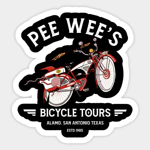 Pee Wee's Bicycle Rentals - Pee Wees Bicycle - Sticker | TeePublic
