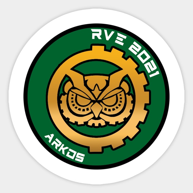 RVE Arkos Color Logo - Rve - Sticker | TeePublic