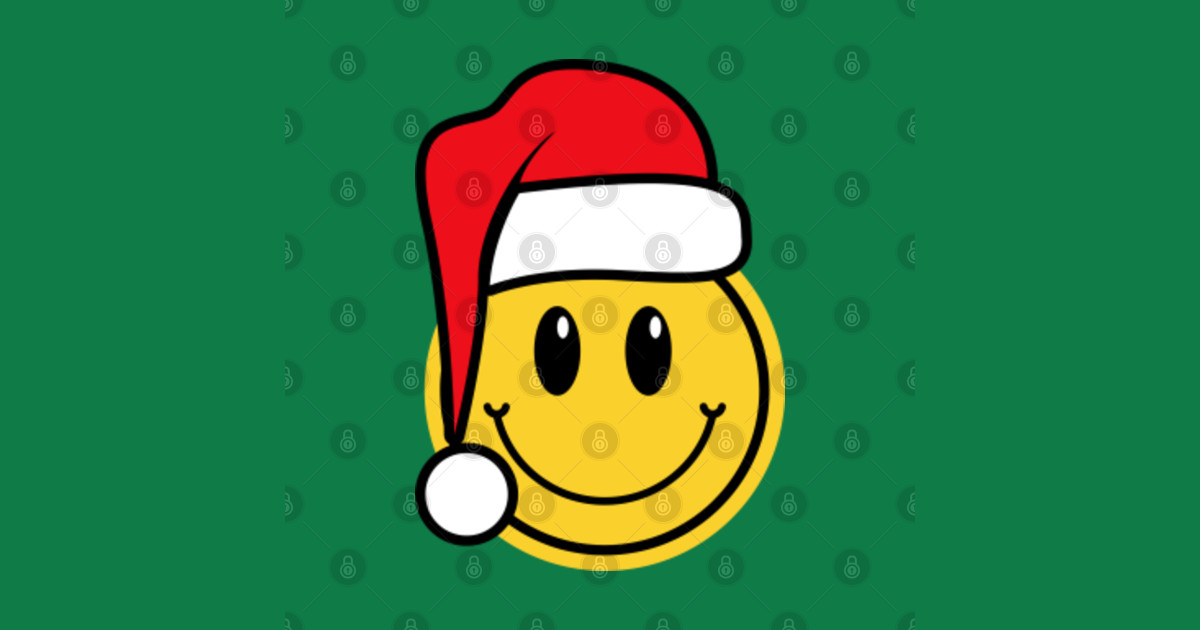 Santa Smiley Y2K 2000s Festive Holiday - Holiday Sweater - T-Shirt ...