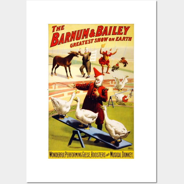 Vintage Advertising Poster USA The Barnum & Bailey - Barnum And Bailey ...