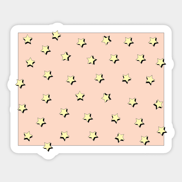 Stars Mask Pattern-Teen girl Vsco pattern - Vsco Girl - Sticker | TeePublic