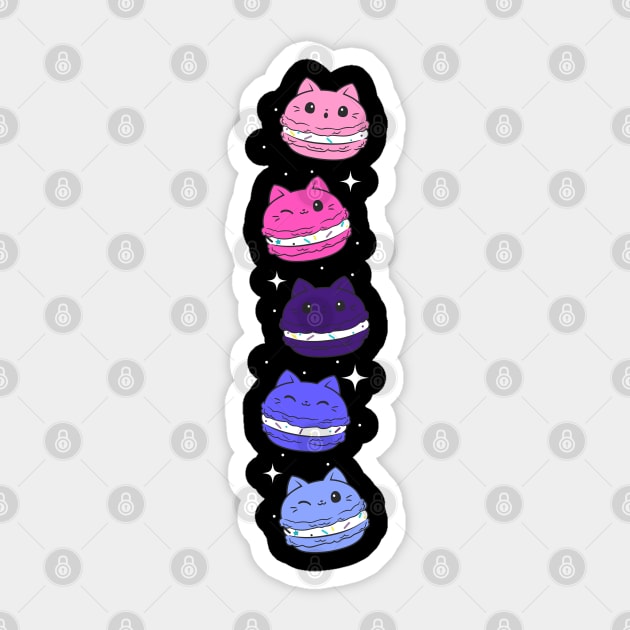 Omnisexual Pride Flag Month Cute Cat Kawaii Macaron - Omnisexual Pride ...