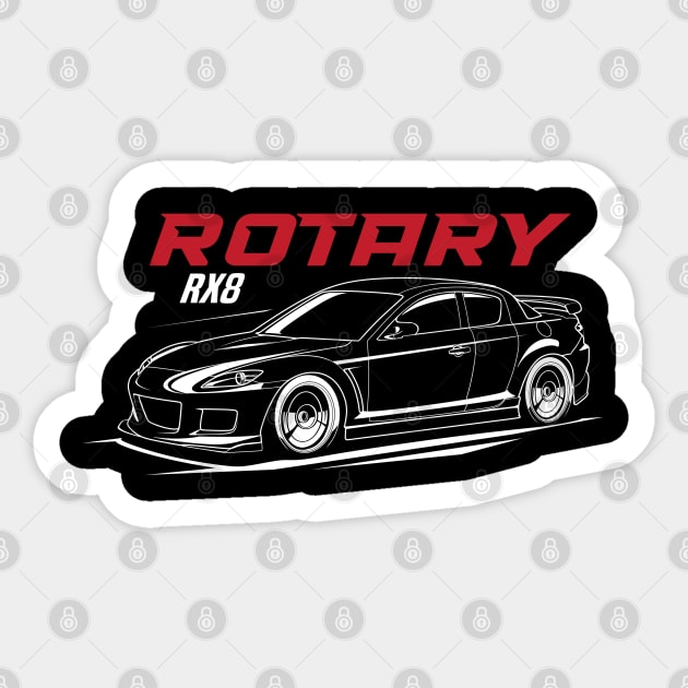 Mazda RX-8 - Mazda Rx 8 - Sticker | TeePublic