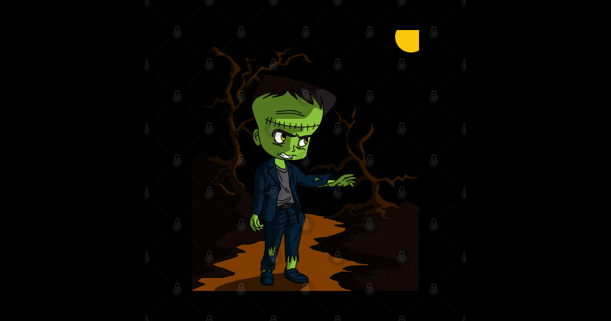 Chibi Frankenstein - Frankenstein - Sticker | TeePublic