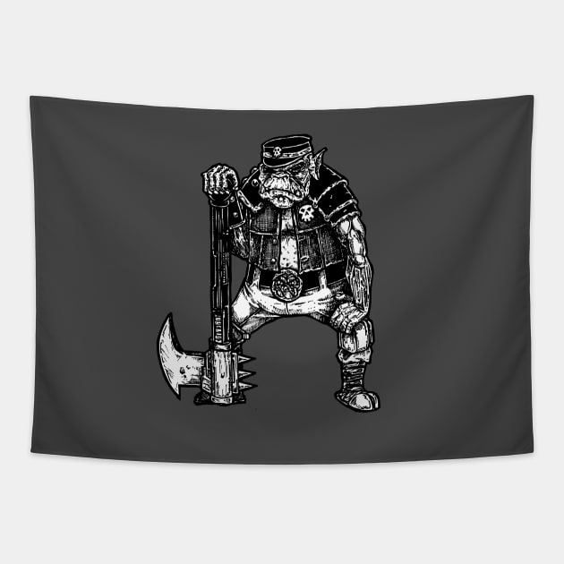 Ork Axe - Orks - Tapestry | TeePublic