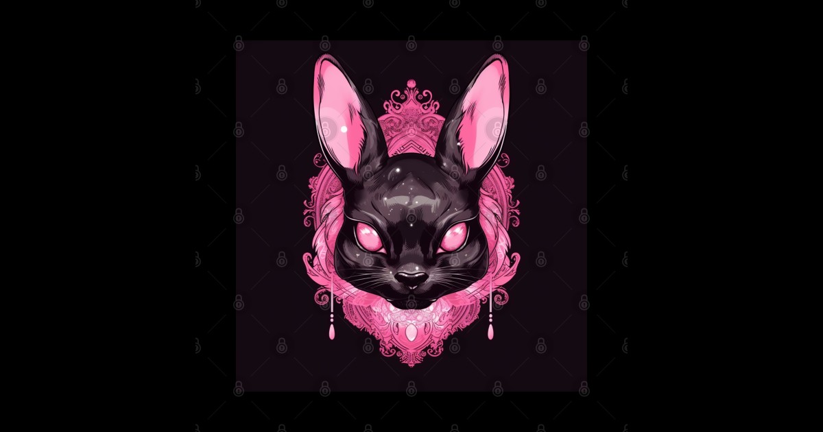 Shiny Black Rex Rabbit - Black Rex Rabbit - Sticker | TeePublic
