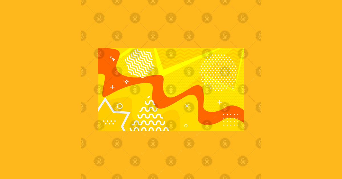 80's pop art yellow red and orange memphis pattern - Memphis Pattern ...