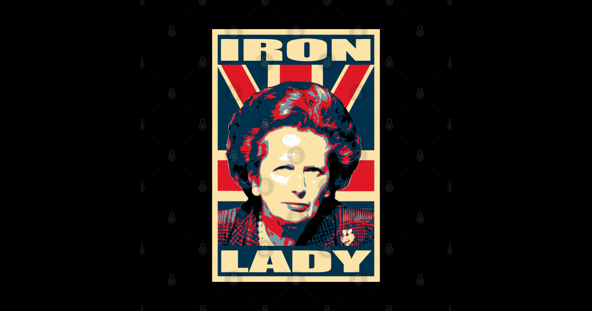Iron Lady Propaganda Poster Pop Art - Margaret Thatcher - Sticker ...