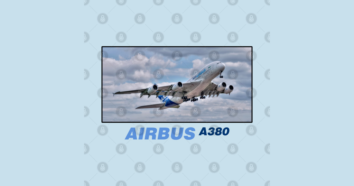 Airbus A380 - Take Off - Airbus A380 Airplane - Sticker | TeePublic
