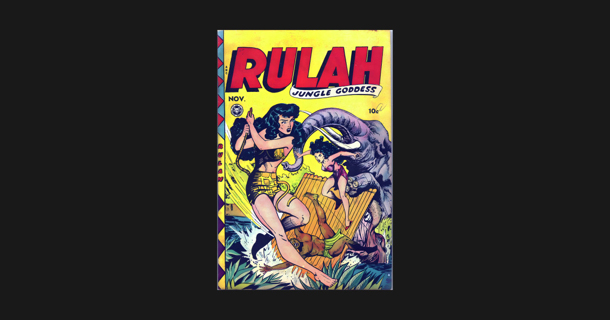Rulah Jungle Goddess comic book cover - Comics - T-Shirt | TeePublic