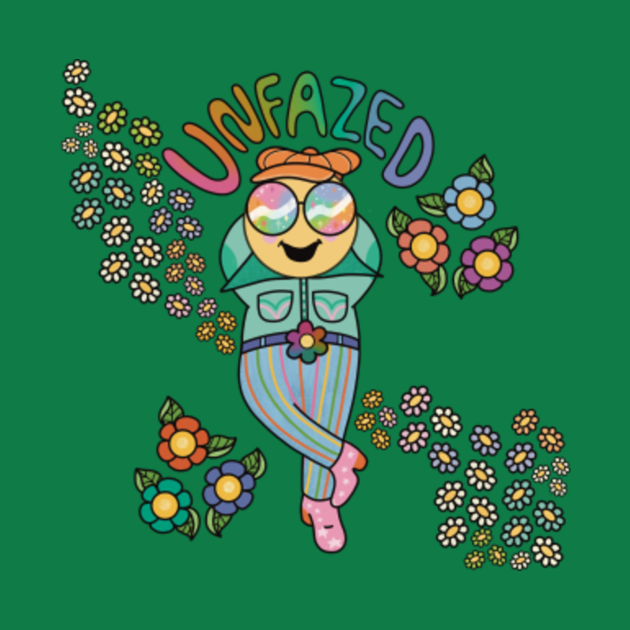 Unfazed - Smiley Face - T-Shirt | TeePublic