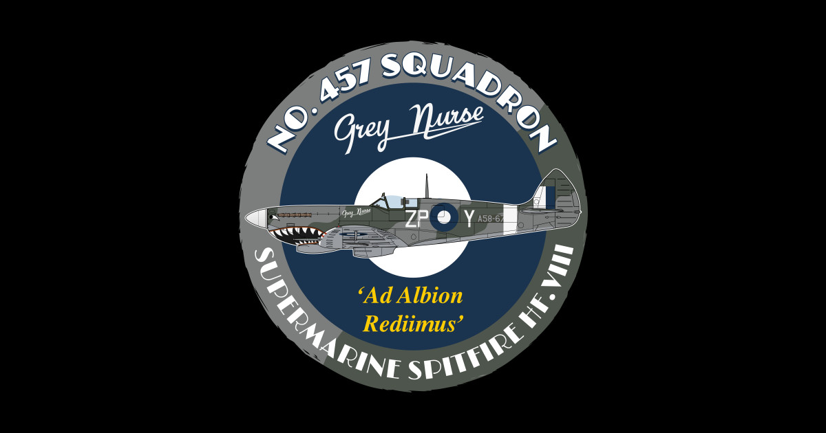 No. 457 Squadron, RAAF, Supermarine Spitfire HF VIII - Spitfire ...