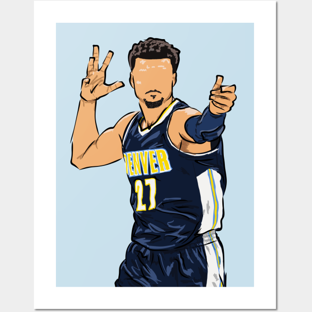 Jamal Murray Blue Arrow Celebration - Jamal Murray - Posters and Art ...