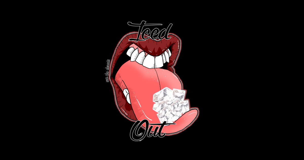 OTE Iced Out - Lips - Sticker | TeePublic