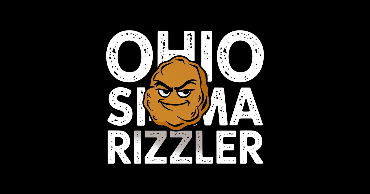 Ohio Sigma Rizzler Funny Food Design - Ohio Sigma Rizzler - Sticker ...
