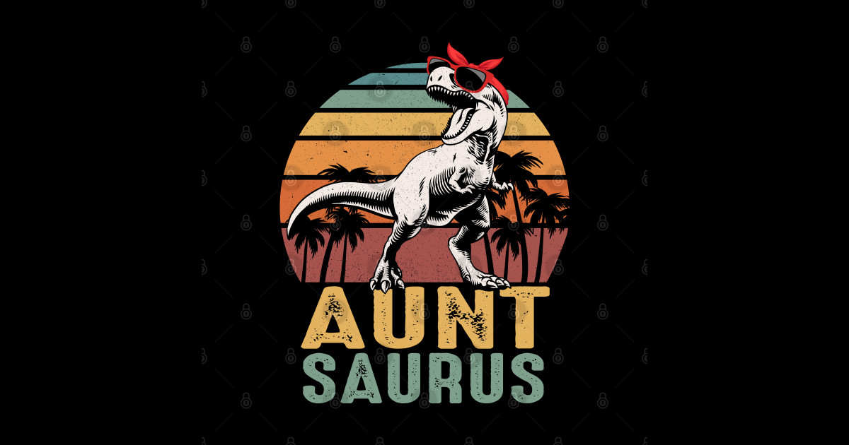 Aunt T Rex Dinosaur Auntsaurus Family Matching - T Rex Dinosaur ...