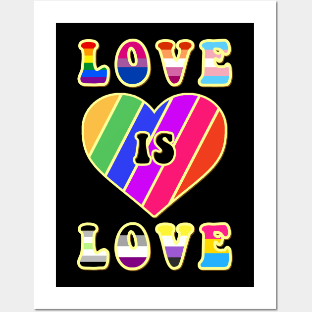 Love Is Love Pride LGBTQIA LGBT LGBTQ Human - Love Is Love - Posters ...