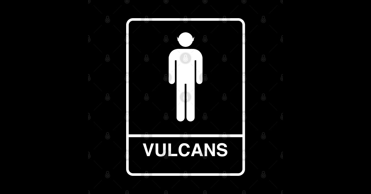 STAR TREK - Bathroom sign - Science Fiction Robots Space Funny Cat ...