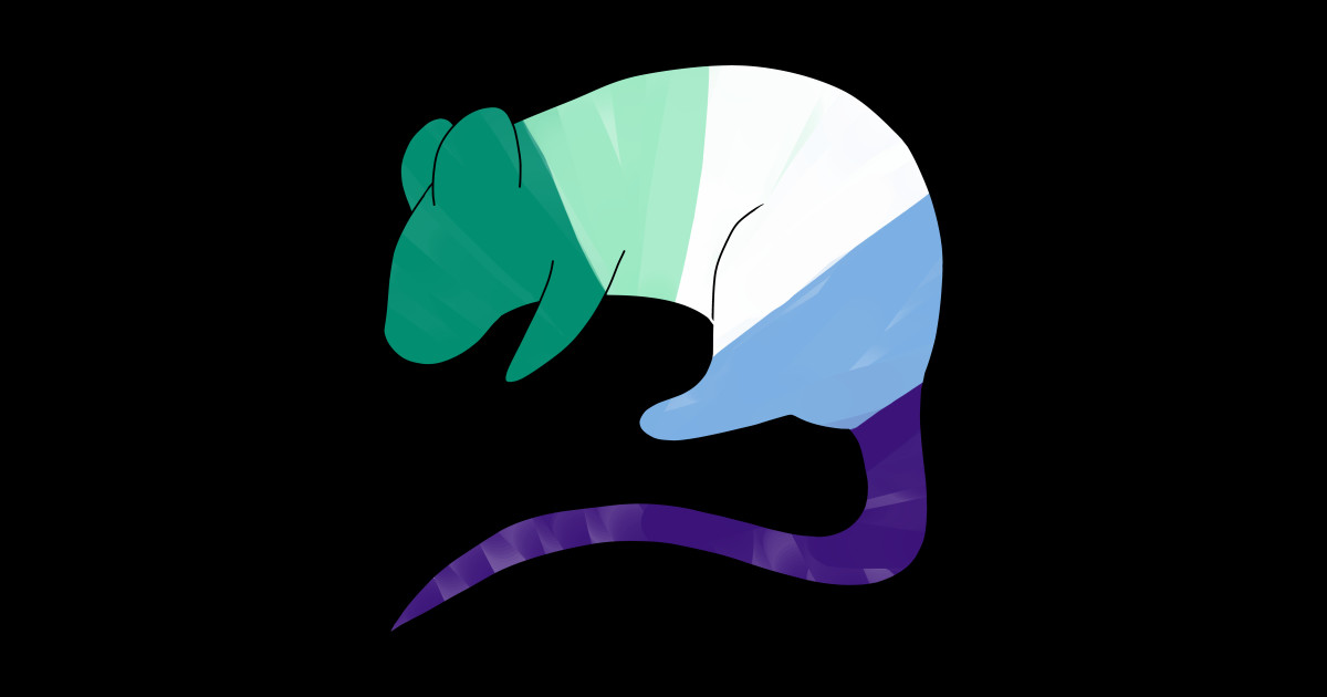 Gay Pride Rat - Gay Pride - Sticker | TeePublic