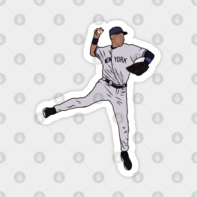 Derek Jeter Jump Throw - Derek Jeter - Magnet | TeePublic