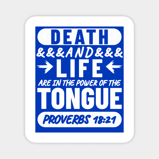 Proverbs 18-21 Life Death Power of the Tongue Blue Aesthetic - Proverbs ...
