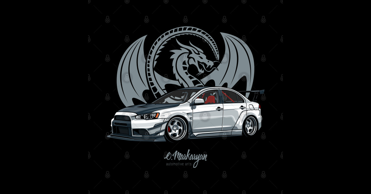 EVO X - Mitsubishi - Sticker | TeePublic