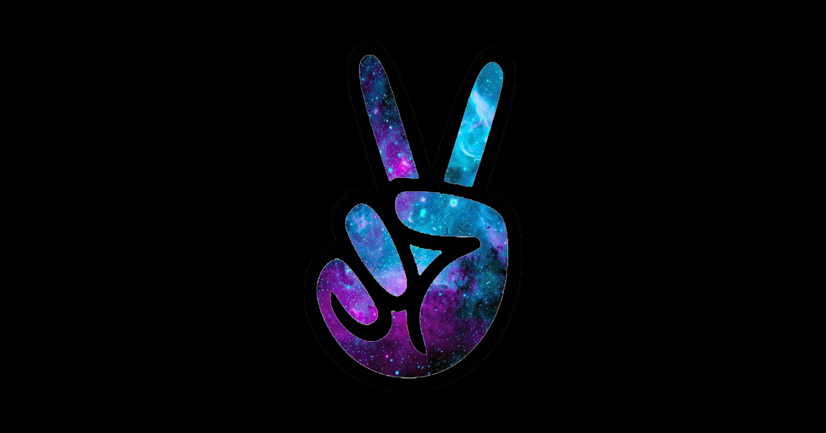 Galactic Peace Symbol - Peace - Magnet | TeePublic