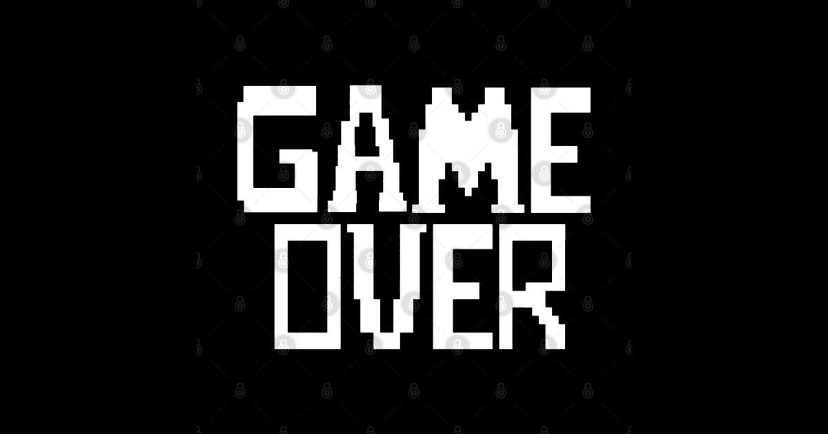 Game Over - Game Over - Sticker | TeePublic