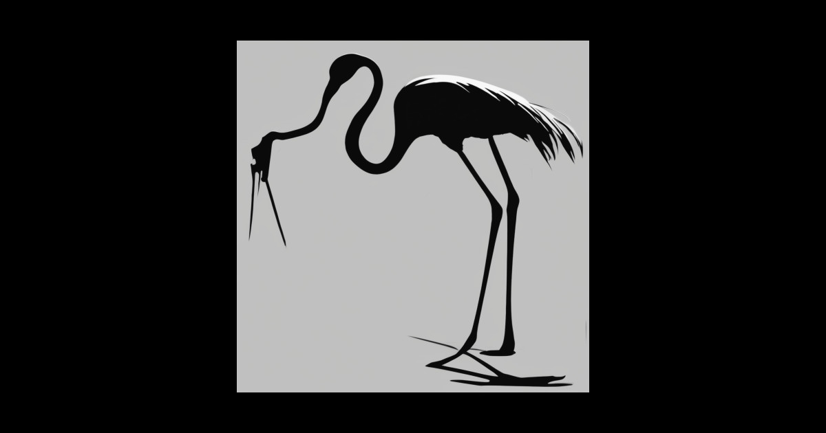 Flamingo Shadow Silhouette Anime Style Collection No. 136 - Digital Art ...