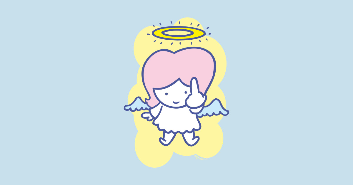Angel - JoKoBo - Middle Finger Angel - T-Shirt | TeePublic