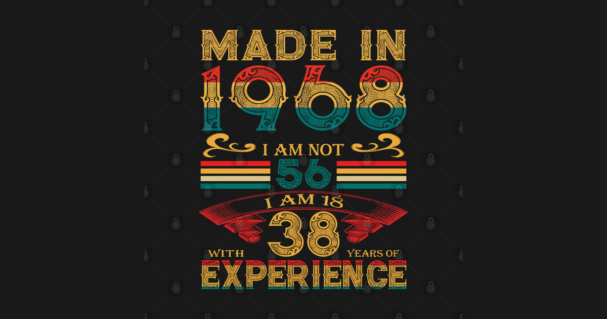 SEPTEMBER 1968 RETRO DESIGN - September 1968 Retro Design - T-Shirt ...