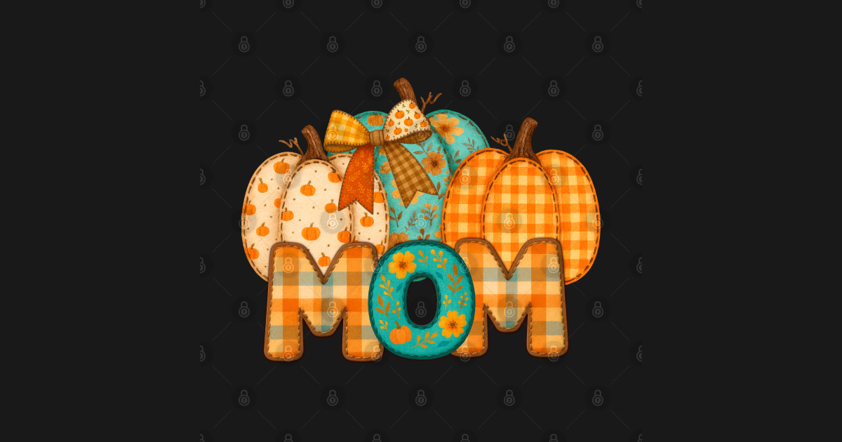 Fall Mom with pumpkins - Fall Mom - T-Shirt | TeePublic