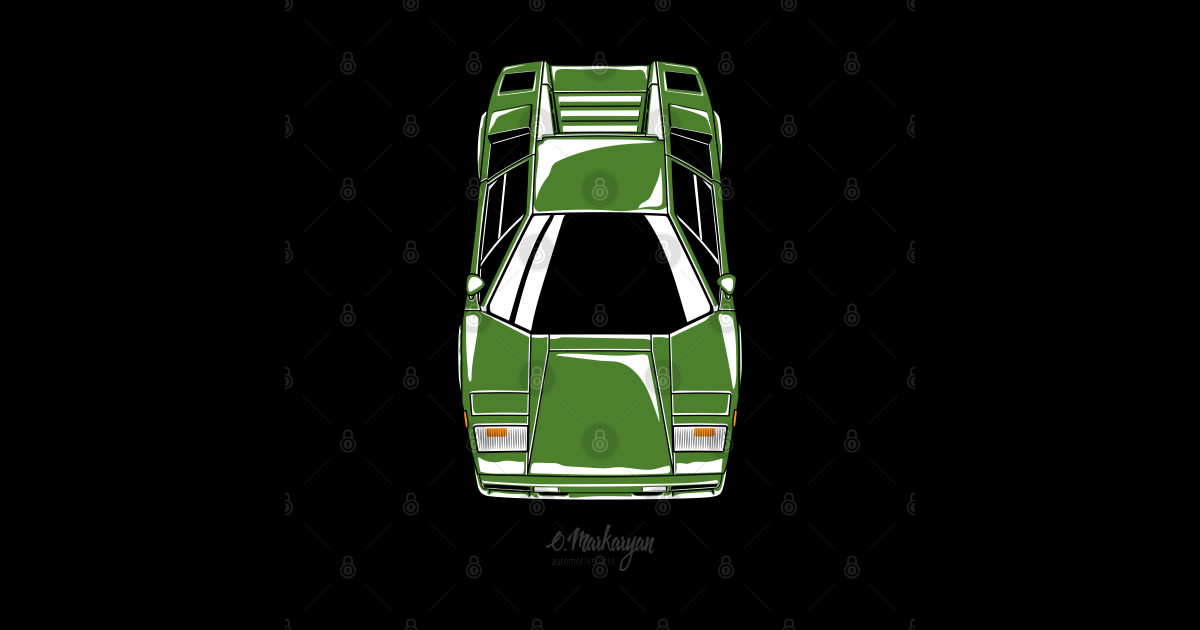 Countach - Lamborghini - Sticker | TeePublic
